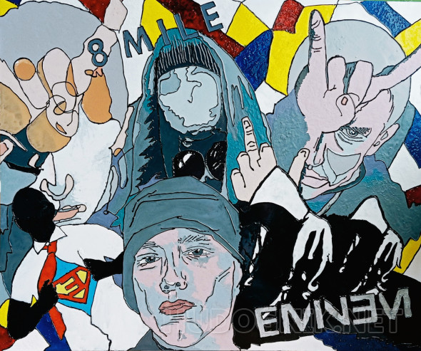 Картина Эминем Размеры 97 5x81 2 Год 2025 Цена 50000 рублей Художник Соловьева Светлана