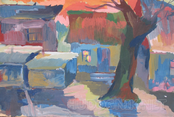 Картина Детство Размеры 53x40 Год 2001 Цена 6000 рублей Художник Казусев Игорь Евгеньевич