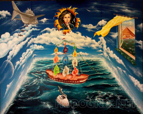 Картина сюрреализм в интерьере. Размеры: 100x80, Год: 2014, Цена ...