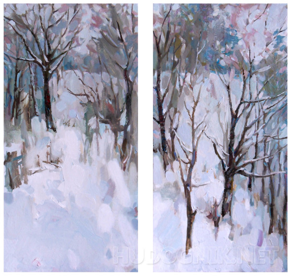 Картина Зима Размеры 50x50 Год 2015 Цена 20000 рублей Художник Таранов Вячеслав Александрович