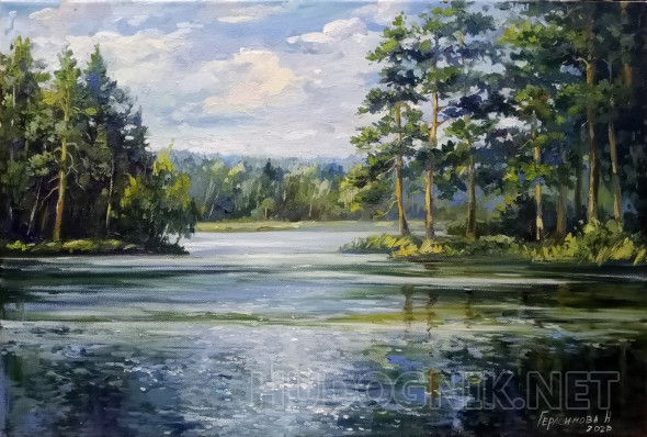 Картина Тайга. Размеры: 48x38, Год: 2020, Цена: 11000 рублей Художник ...