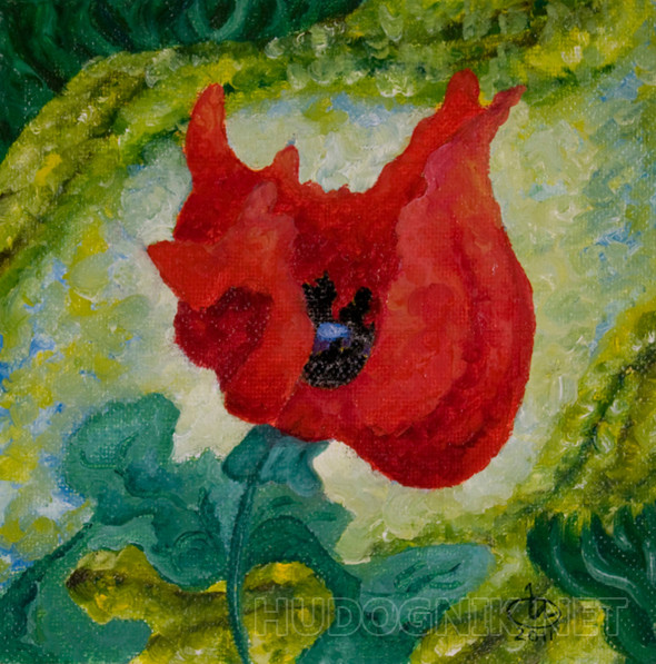 Картина Мак. Размеры: 25x25, Год: 2011, Цена: 25000 рублей Художник ...