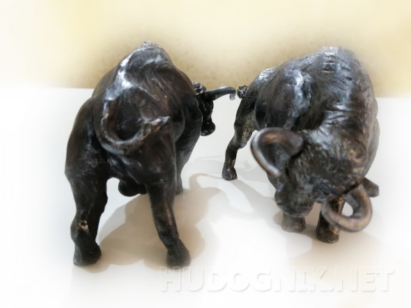 Картина Бык Размеры 15x10 Год 2020 Цена 1000 рублей Художник Харин Евгений Александрович