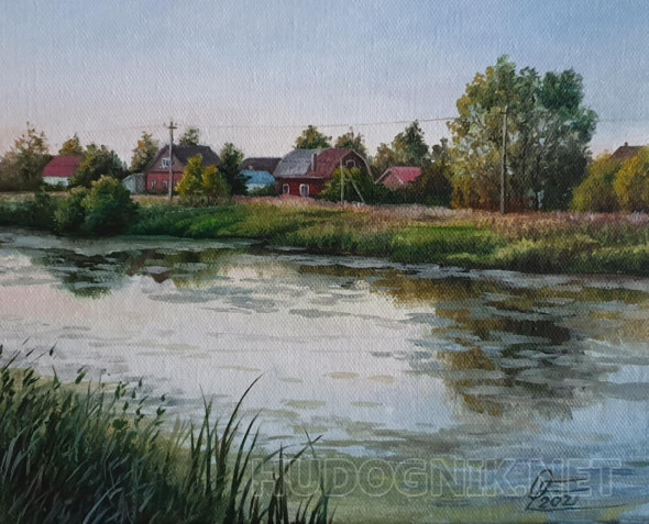 Картина У пруда. Размеры: 30x24, Год: 2022, Цена: 8000 рублей Художник ...