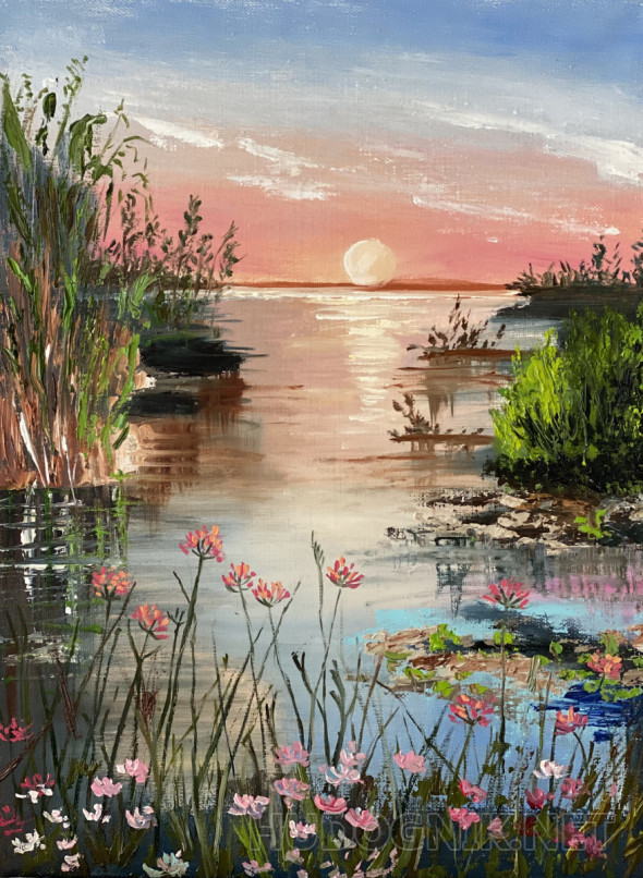 Картина Закат Размеры 30x40 Год 2022 Цена 30000 рублей Художник