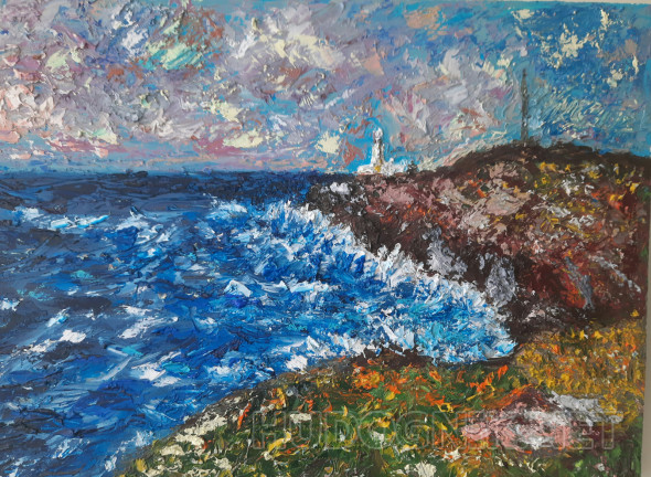 Картина Маяк Размеры 40x30 Год 2022 Цена 30000 рублей Художник