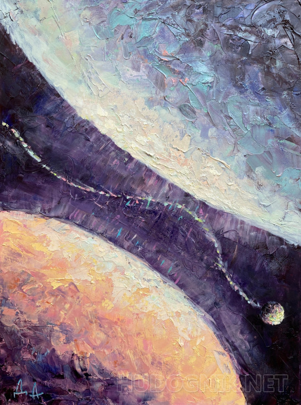 Картина Сближение Размеры 30x40 Год 2022 Цена 25000 рублей Художник Данилова Александра