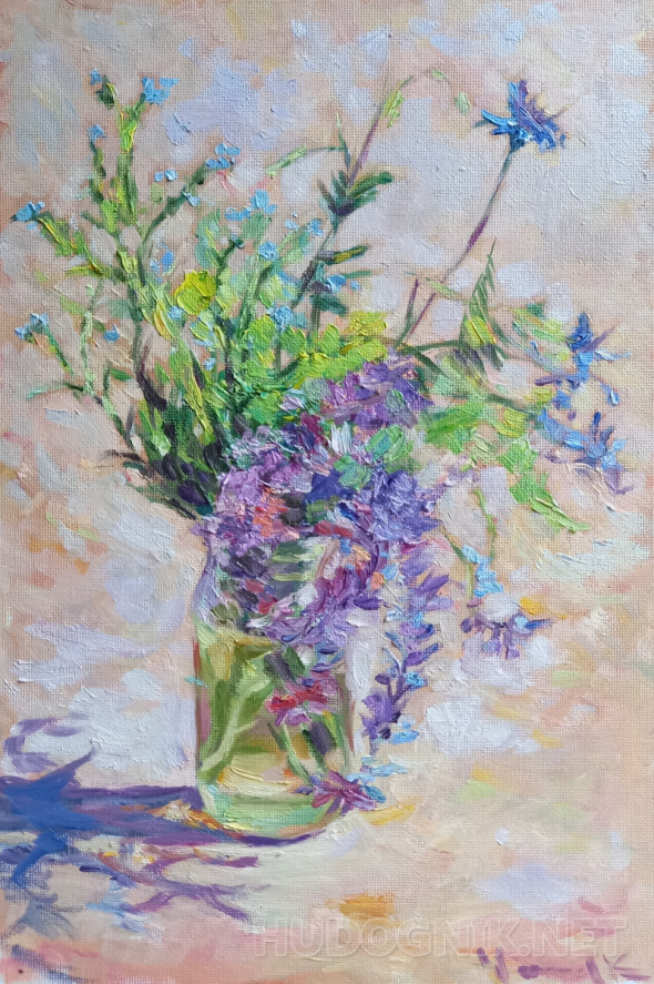 Картина Букетик Размеры 20x30 Год 2022 Цена 3000 рублей Художник Чайчук Оксана