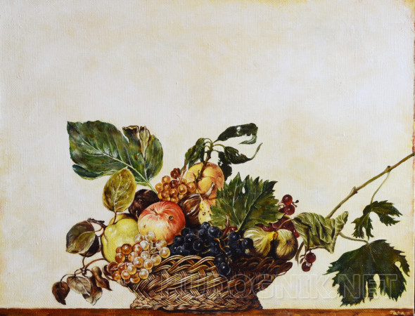 Картина Корзина с фруктами, Караваджо. Размеры: 45x35, Год: 2021, Цена ...