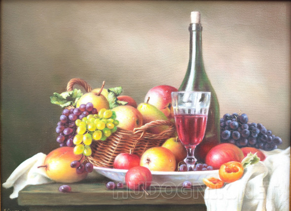 Картина Корзина с фруктами. Размеры: 60x45, Год: 2022, Цена: 27000 ...