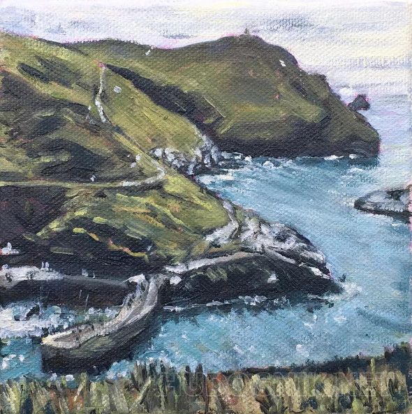 Картина Одинокий остров Размеры 50x50 Год 2022 Цена 30000 рублей Художник Уханова Наталья