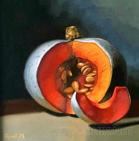 Картина Тыква Размеры 30x30 Год 2023 Цена 6000 рублей Художник