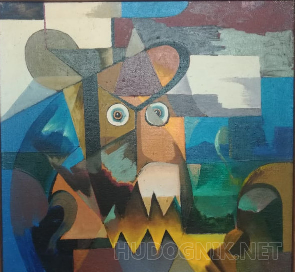 Картина Агрессия Размеры 50x50 Год 1991 Цена 330000 рублей Художник Микаелян Ашот Мигранович