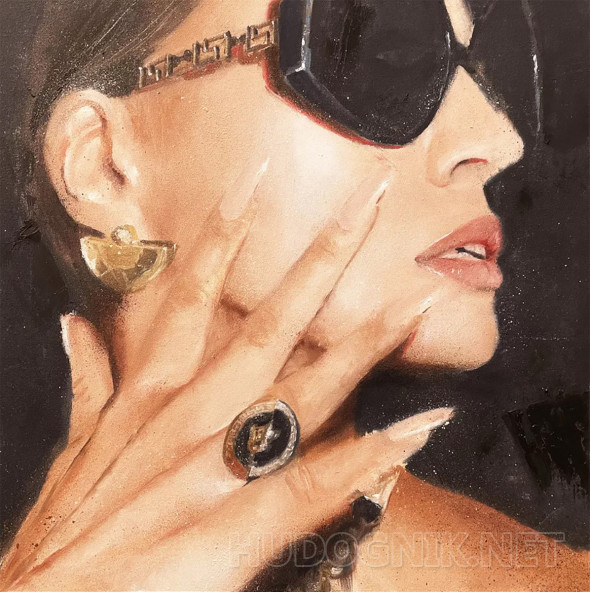 Картина Модель Размеры 50x50 Год 2023 Цена 33500 рублей Художник Третьякова Евгения