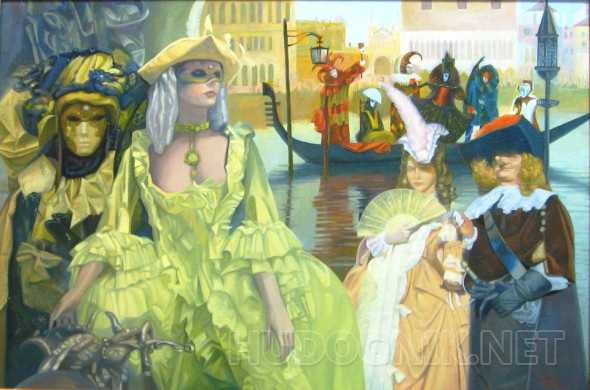 Картина венецианский карнавал. Размеры: 105x75, Год: 2012, Цена: 65000 ...