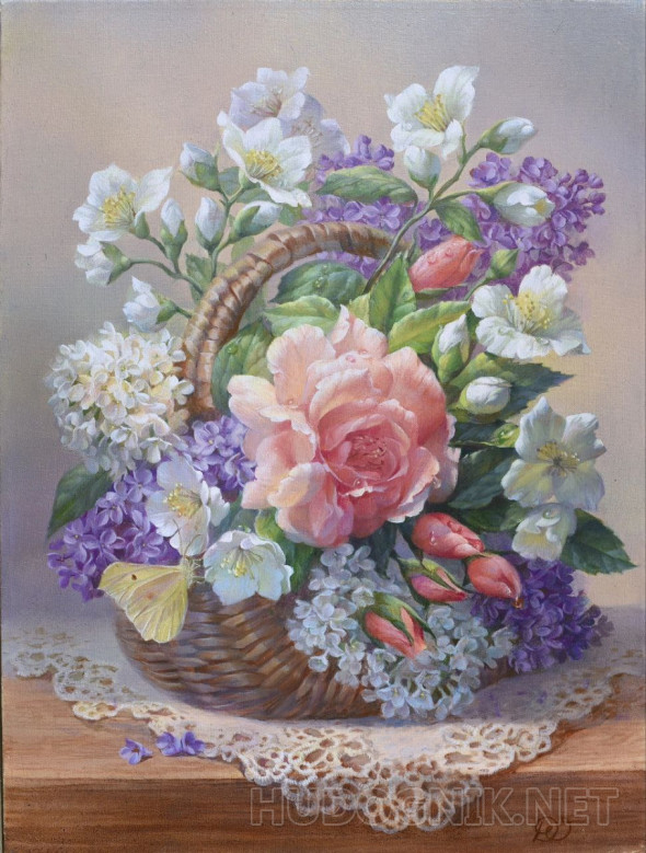 Картина Жасмин Размеры 30x40 Год 2023 Цена 6000 рублей Художник Горячев Александр Рудольфович