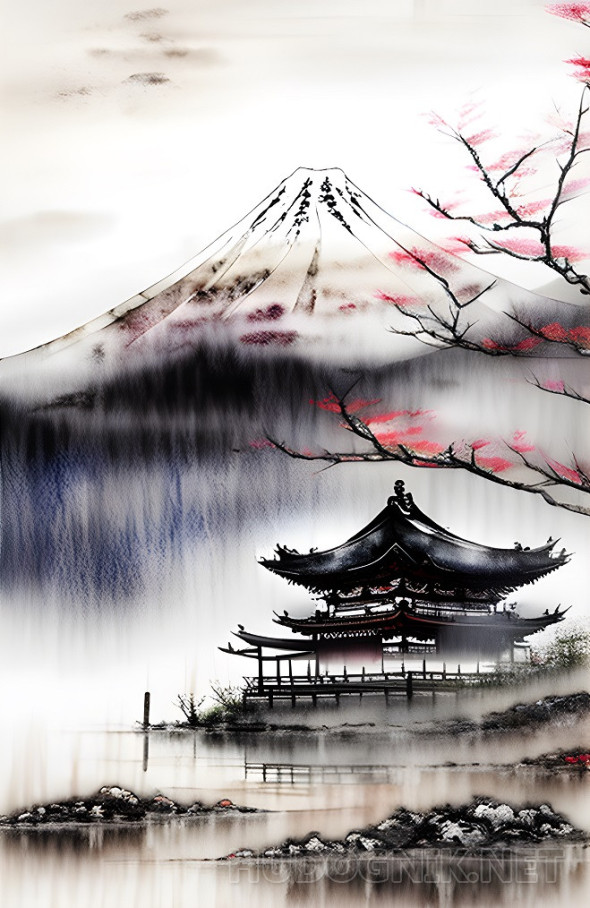 Picture Fuji in the distance. Size: 80x120, Year: 2023, Price: 471 dollar Master Ivanov Dmitriy