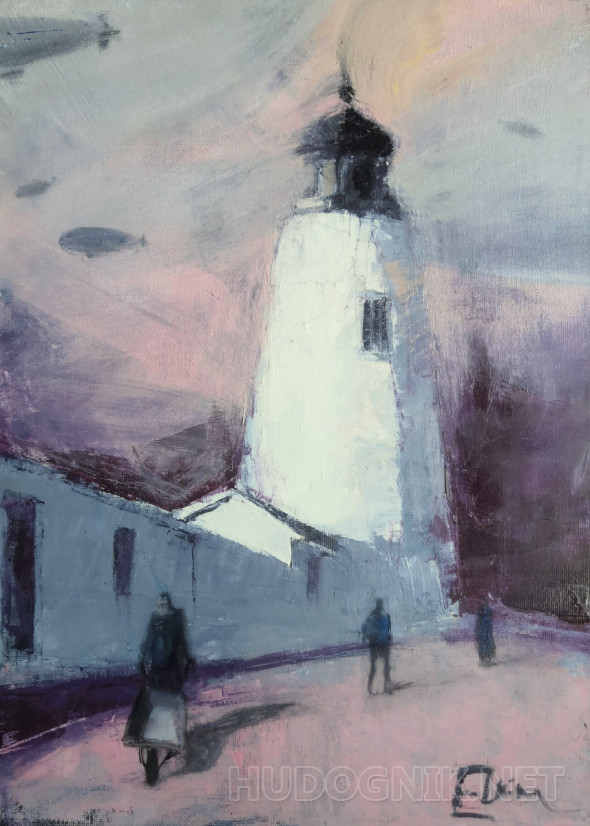 Картина Воздух Размеры 25x35 Год 2023 Цена 7000 рублей Художник Елкина Юлия