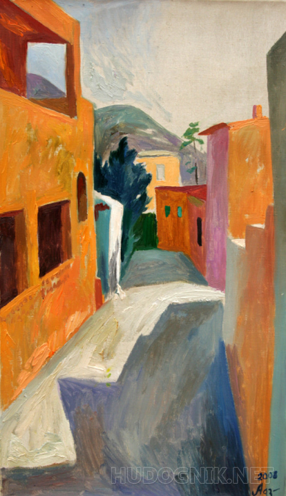 Картина Дорога в Вальпаризо Размеры 40x70 Год 2008 Цена 19000 рублей Художник Хохрякова