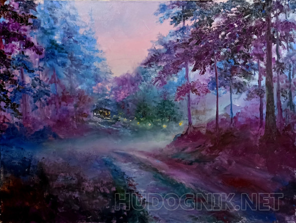 Картина Дорога домой Размеры 80x60 Год 2024 Цена 42000 рублей Художник Муртазин Ильгиз