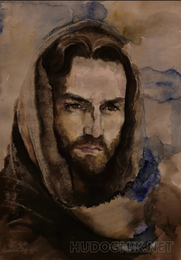 Картина Иисус Размеры 30x40 Год 2022 Цена 68000 рублей Художник Маргарян Гоаринэ Ашотовна